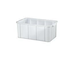 Caixa higiénica empilhável 46L, 625x370x260mm, branco | ENGELS